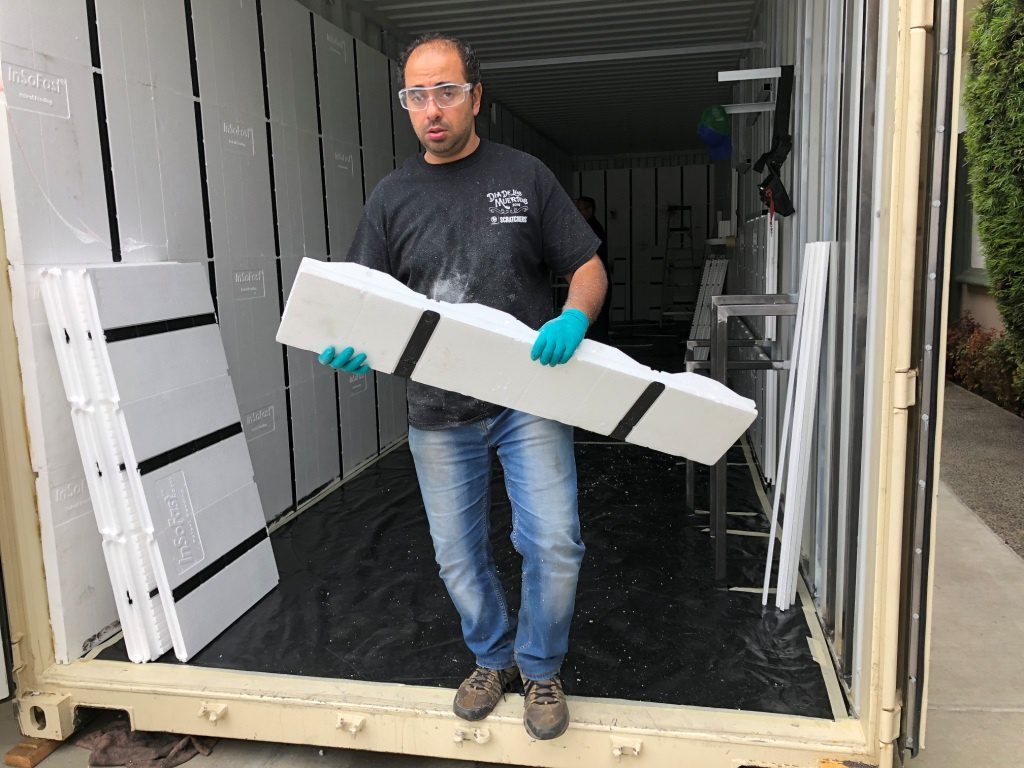 How to Frame and Insulate A Shipping Container | InSoFast Insulation ...
