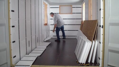 Shipping Container Floor Insulation | InSoFast Continuous Insulation Panels
