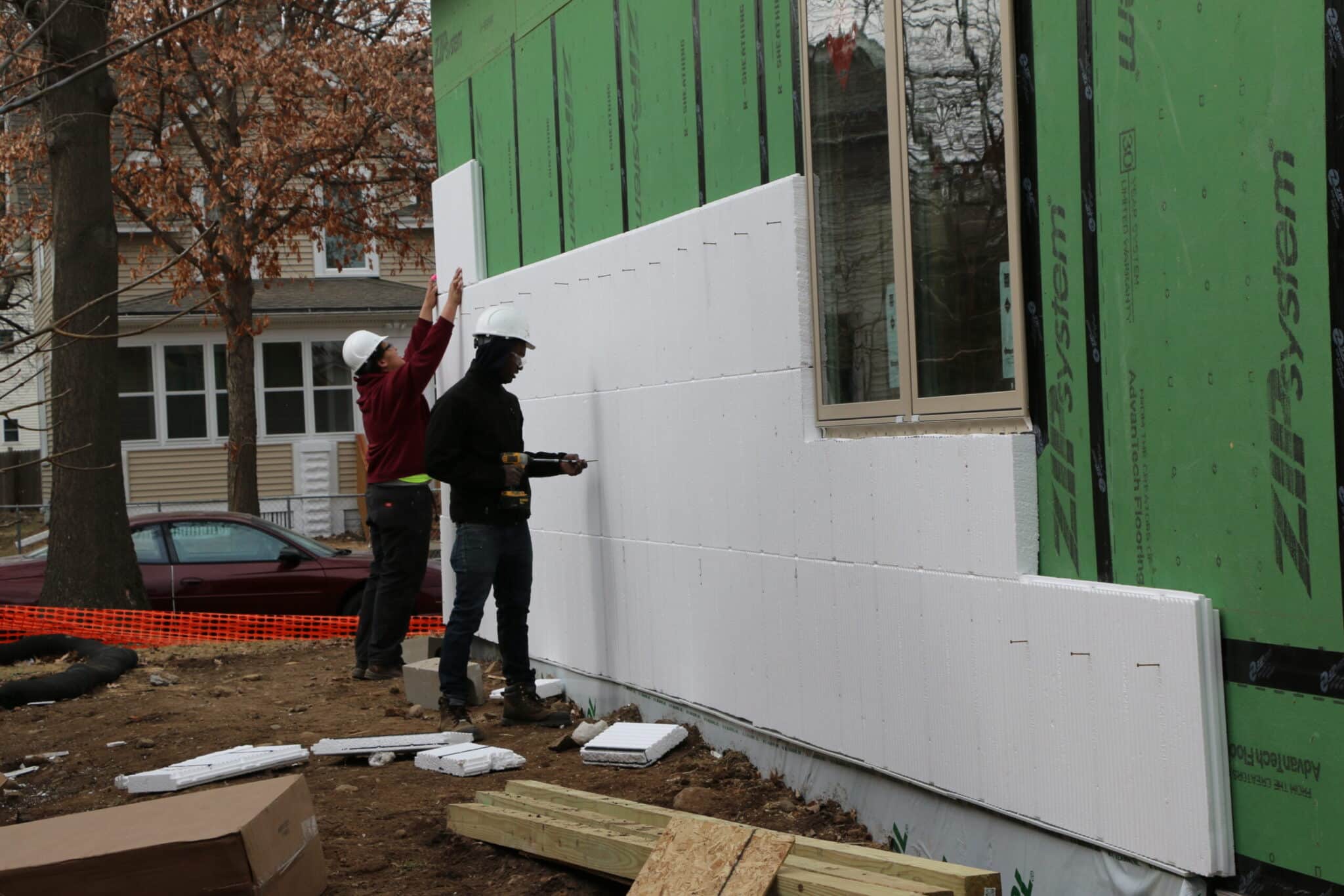 Explore continuous insulation for exterior walls in the USA.