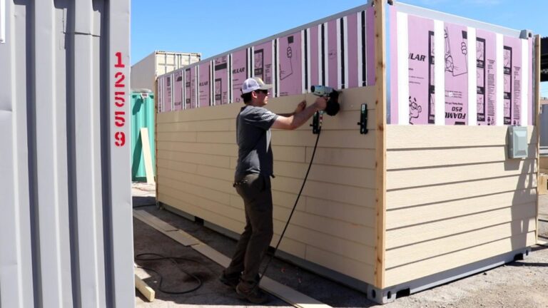 Insulating the Exterior of Shipping Container - InSoFast